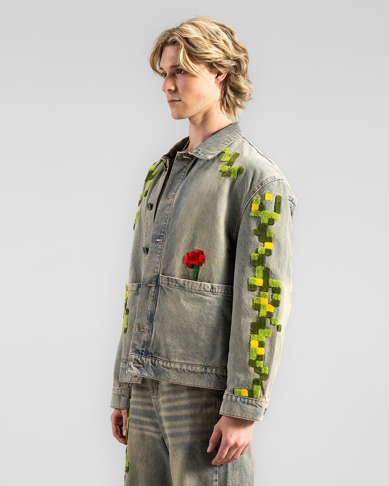 The Golem Denim Jacket | Very Cool x Minecraft– Cool Shirtz