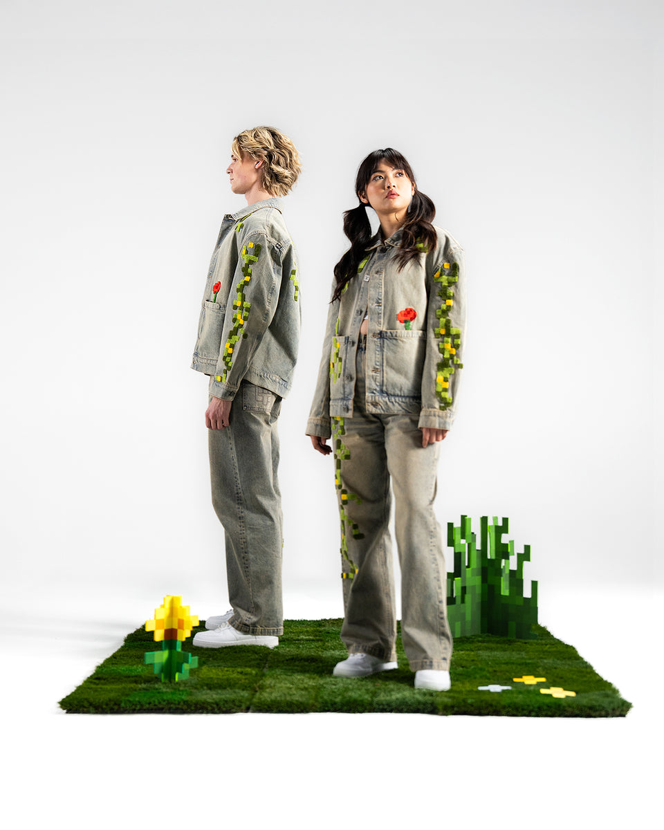 The Golem Denim Jacket | Very Cool x Minecraft– Cool Shirtz