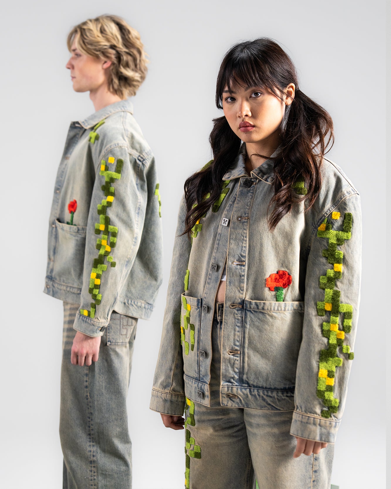 The Golem Denim Jacket | Very Cool x Minecraft– Cool Shirtz