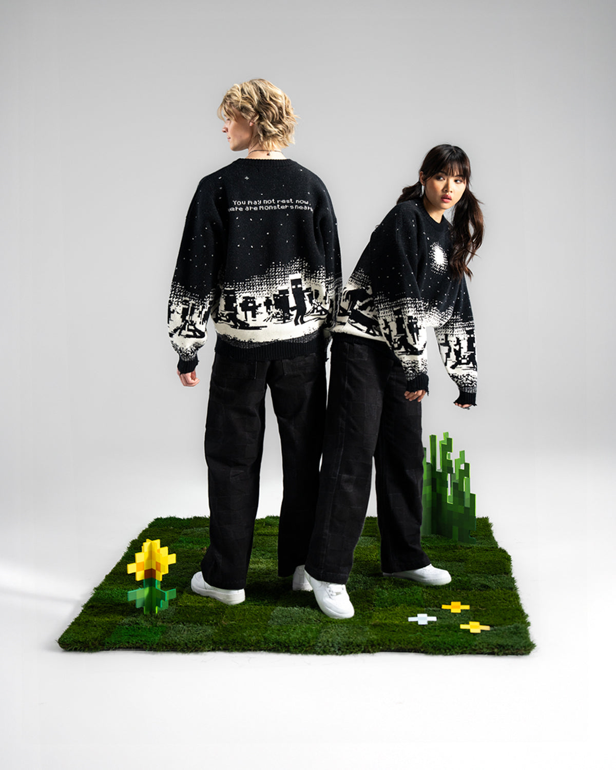 The Monsters Nearby Knit | Very Cool x Minecraft– Cool Shirtz