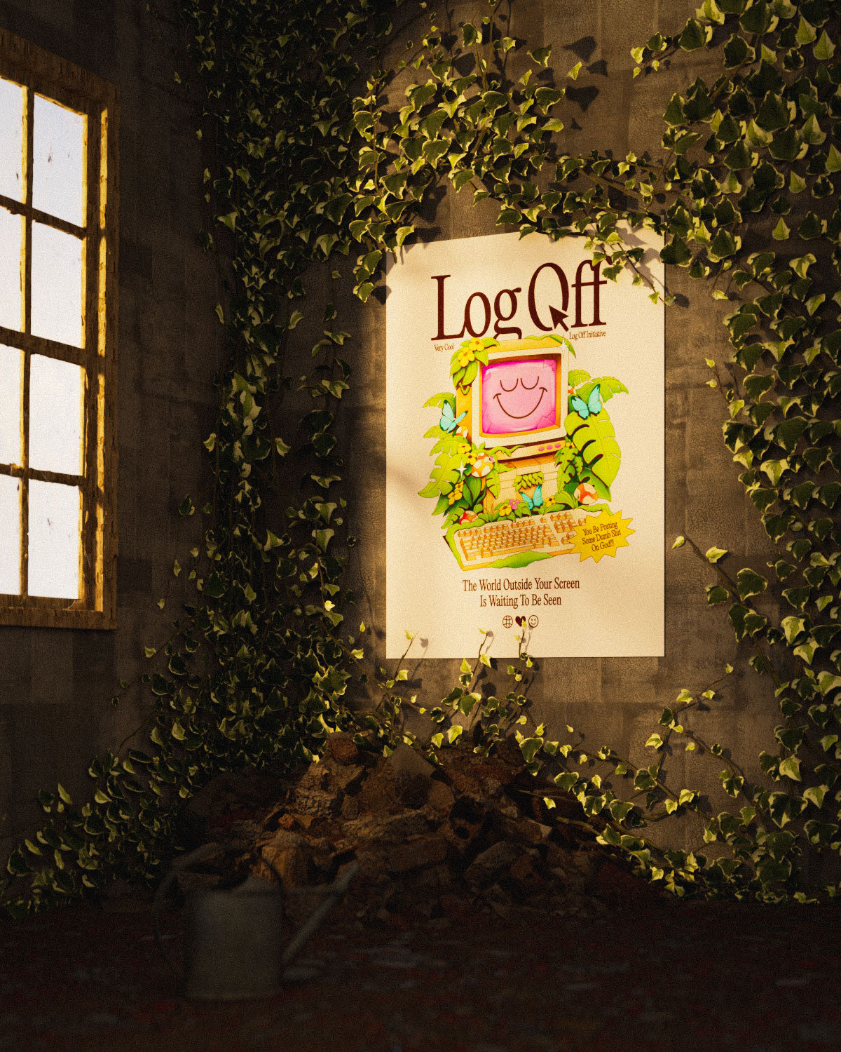 Log Off Art Print– Cool Shirtz