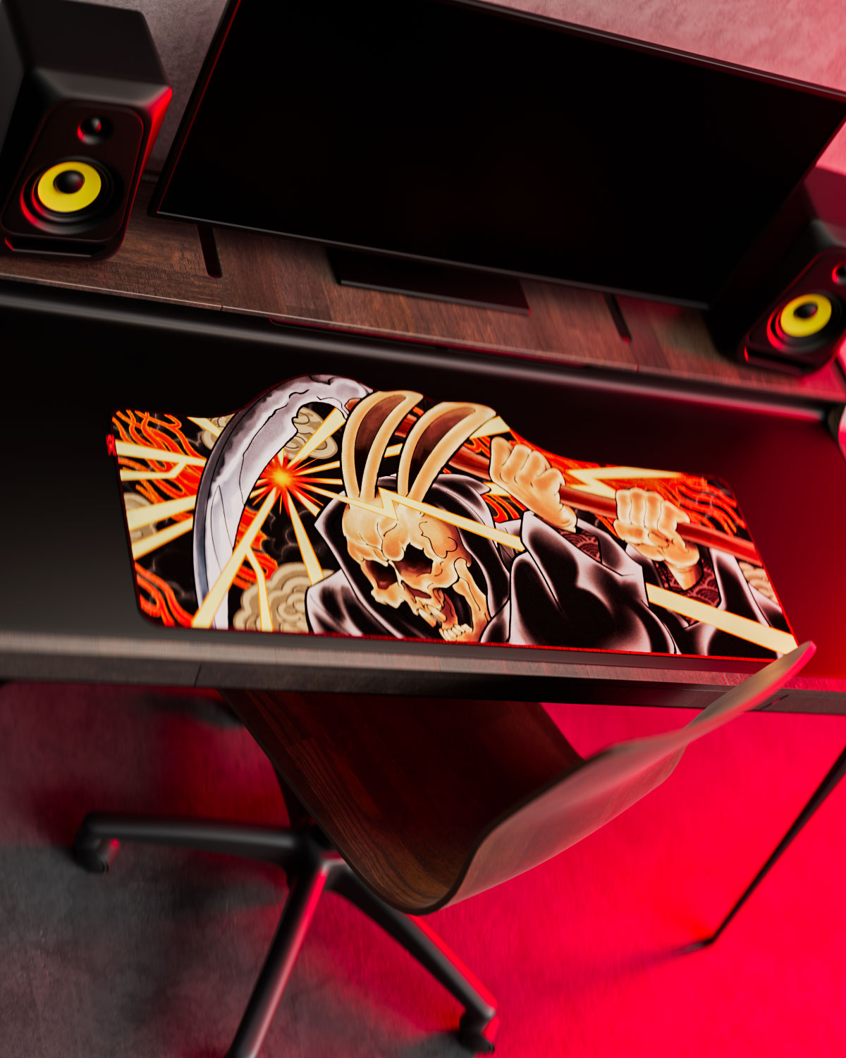 The Oni Reaper Desk Mat - Cool Shirtz