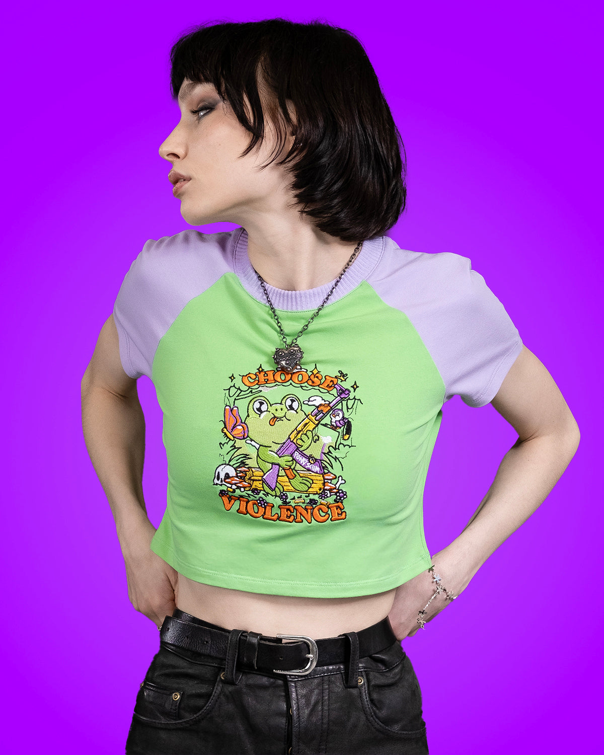 The Choose Violence Crop– Cool Shirtz